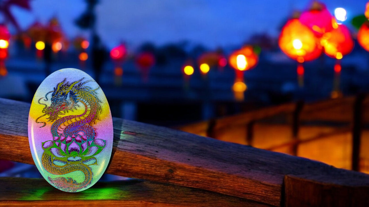 Chinese Dragon Medallion - MC315 – AuroraCrystal